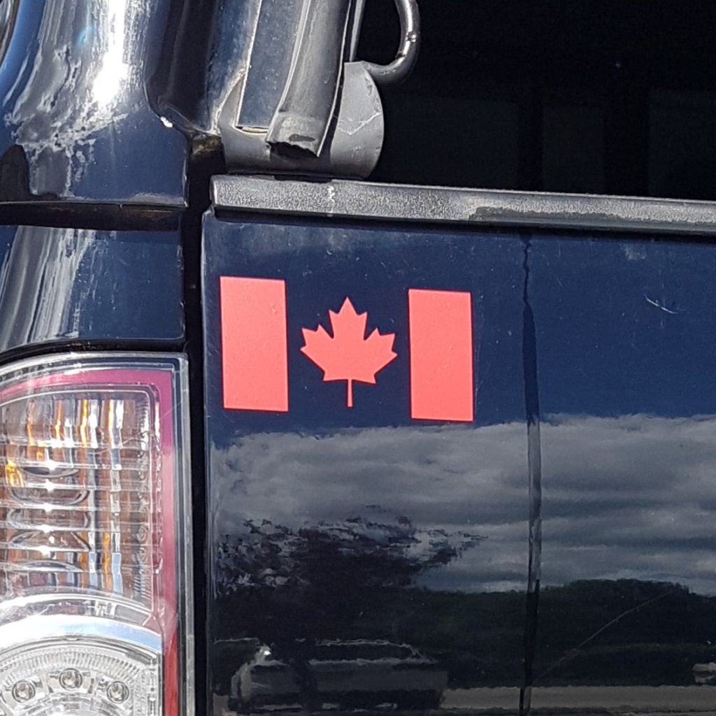 Canada and BC Flag Vinyl Vehicle Decals – Trailmarkers